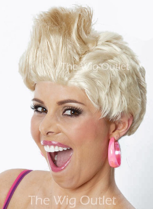 So What! PINK Blonde Rocker Short Women's Wig by Allaura