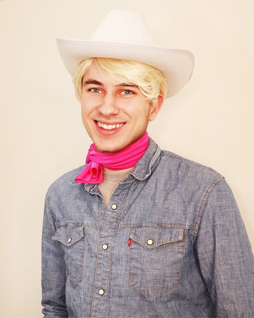 Mens Short Blonde Barbie Doll Wig -By Allaura