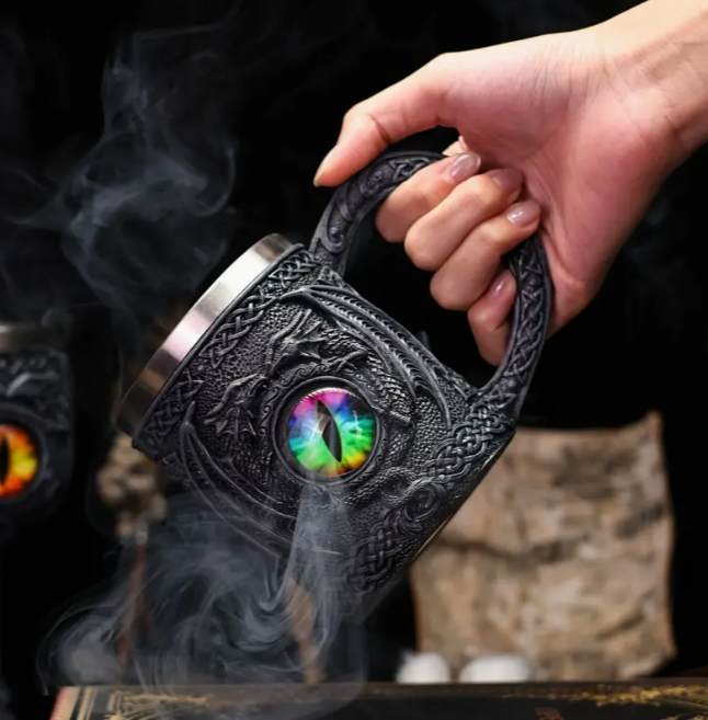 Celtic Fly Dragon Eye Mug For Drinking